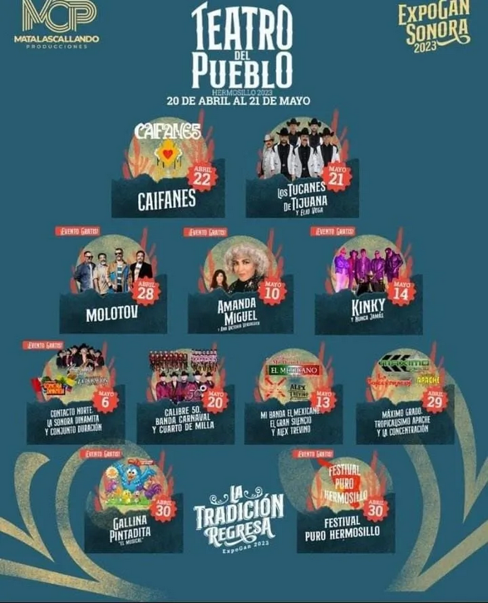 ExpoGan Sonora 2023 presenta su cartelera oficial de artistas – El ...